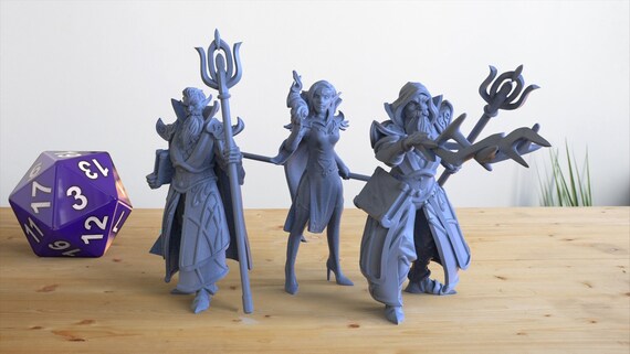 High Elf War Wizards Three High Elf Magic Users Figures - Etsy