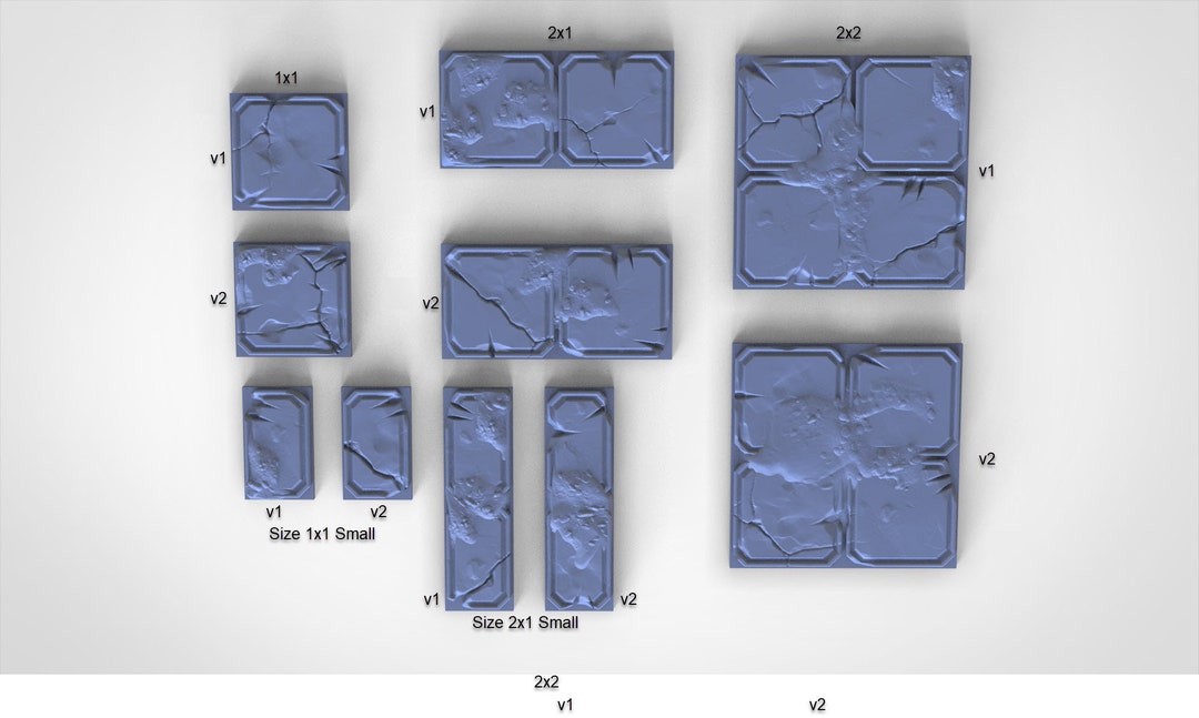 Floor Tiles - Carved Stone - Dungeon Lab - Modular Dungeon Terrain ...