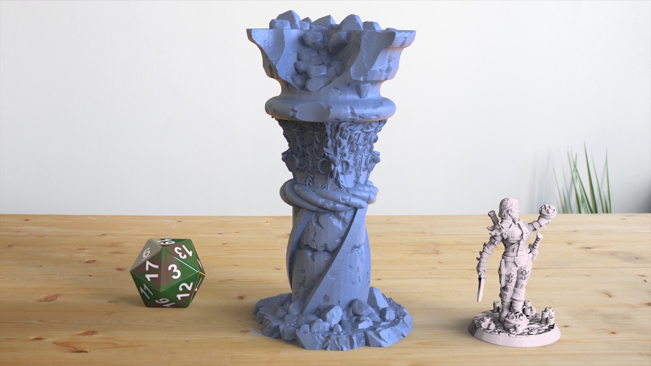 Ancient Greek Ruins Fantastic Plants & Rocks Resin Printed - Etsy