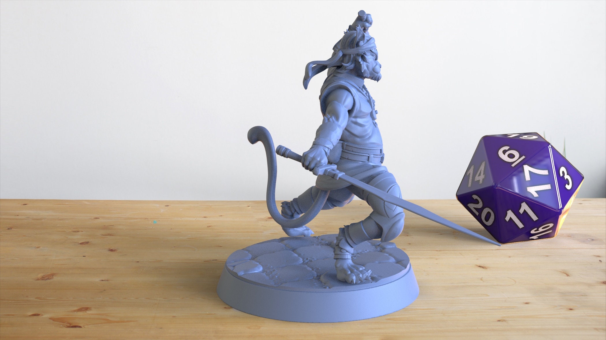 Customizable Tabaxi Figures for D&D Pathfinder and Other - Etsy