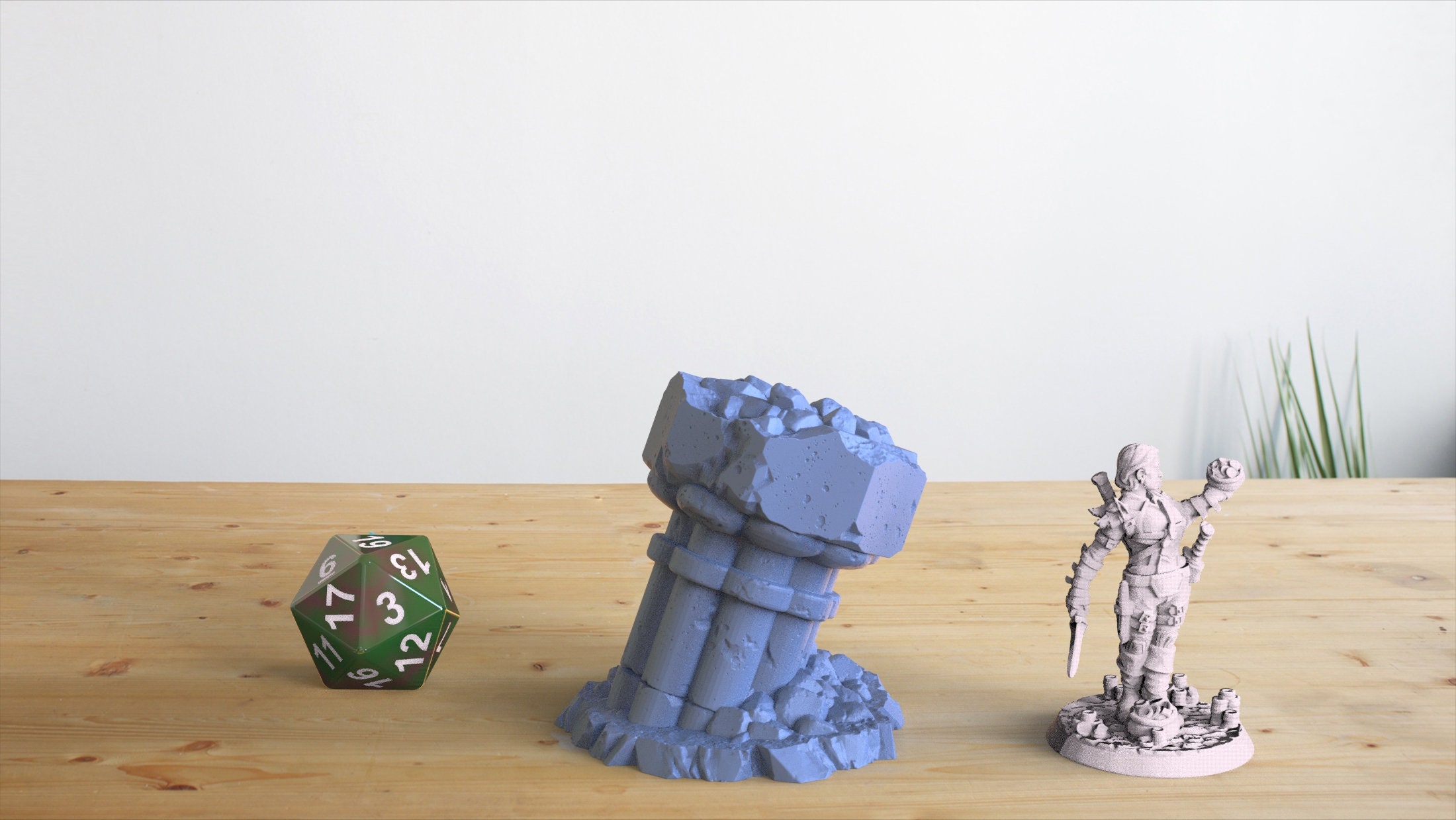 Ancient Greek Ruins Fantastic Plants & Rocks Resin Printed - Etsy