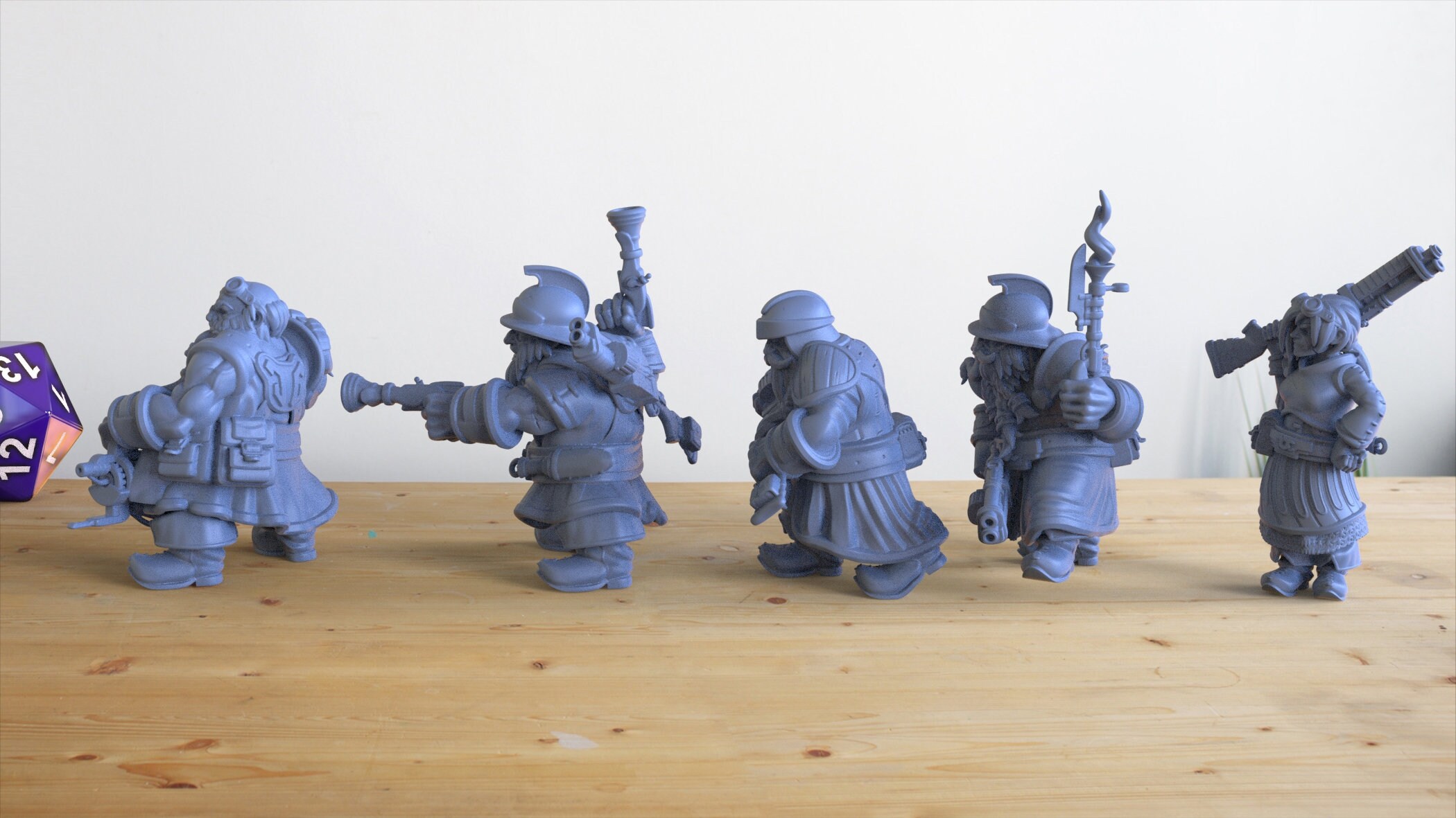 Dwarf Bolt Gunners Five Dwarf Bolt Gun Ranged Fighters - Etsy