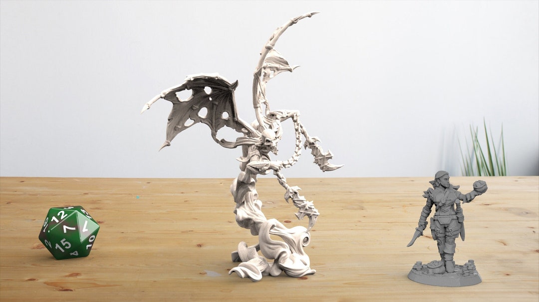 Winged Specter B the Forgotten Maze Resin Miniature for Rpg's, Dnd ...