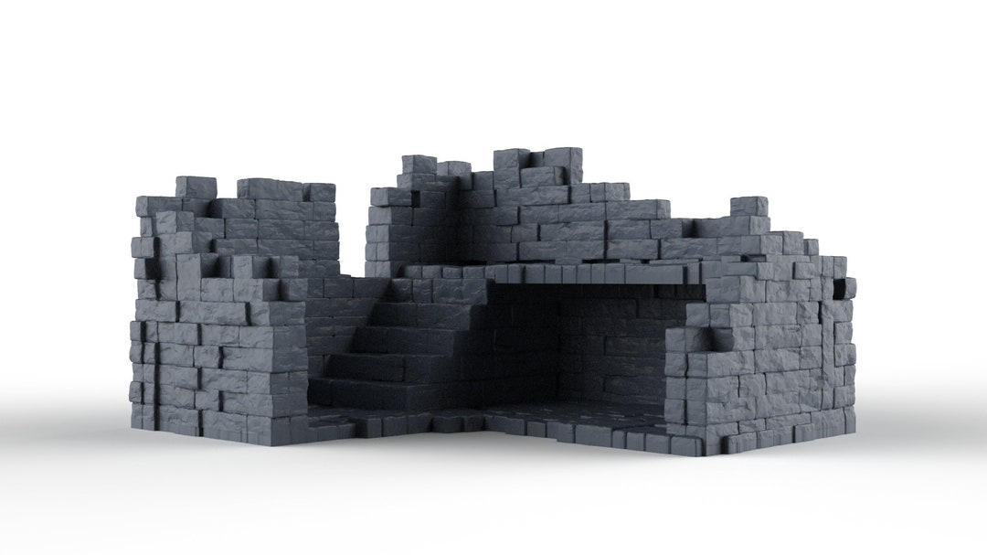 Bunker Ruins of Ashborne Ruined Building for D&D, Warhammer, Pathfinder ...