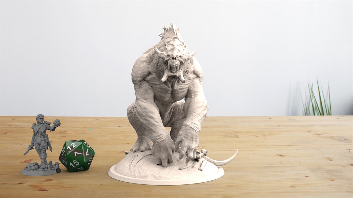 Balgura Sitting 3D Printed Miniature for D&D Pathfinder - Etsy