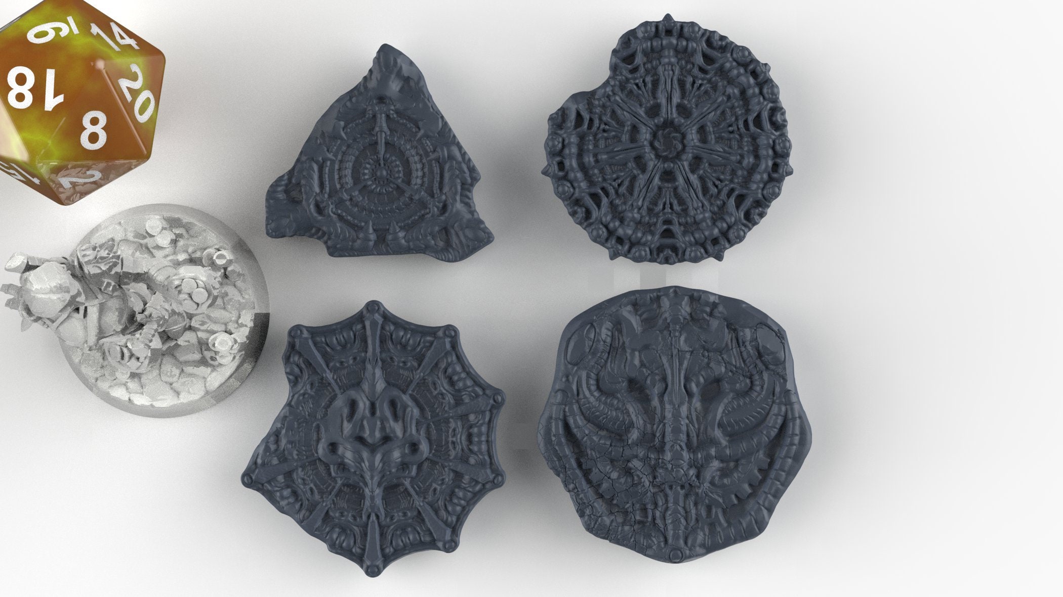 Alien Coins Life-sized Prop for Cosplay Larping and RPG - Etsy