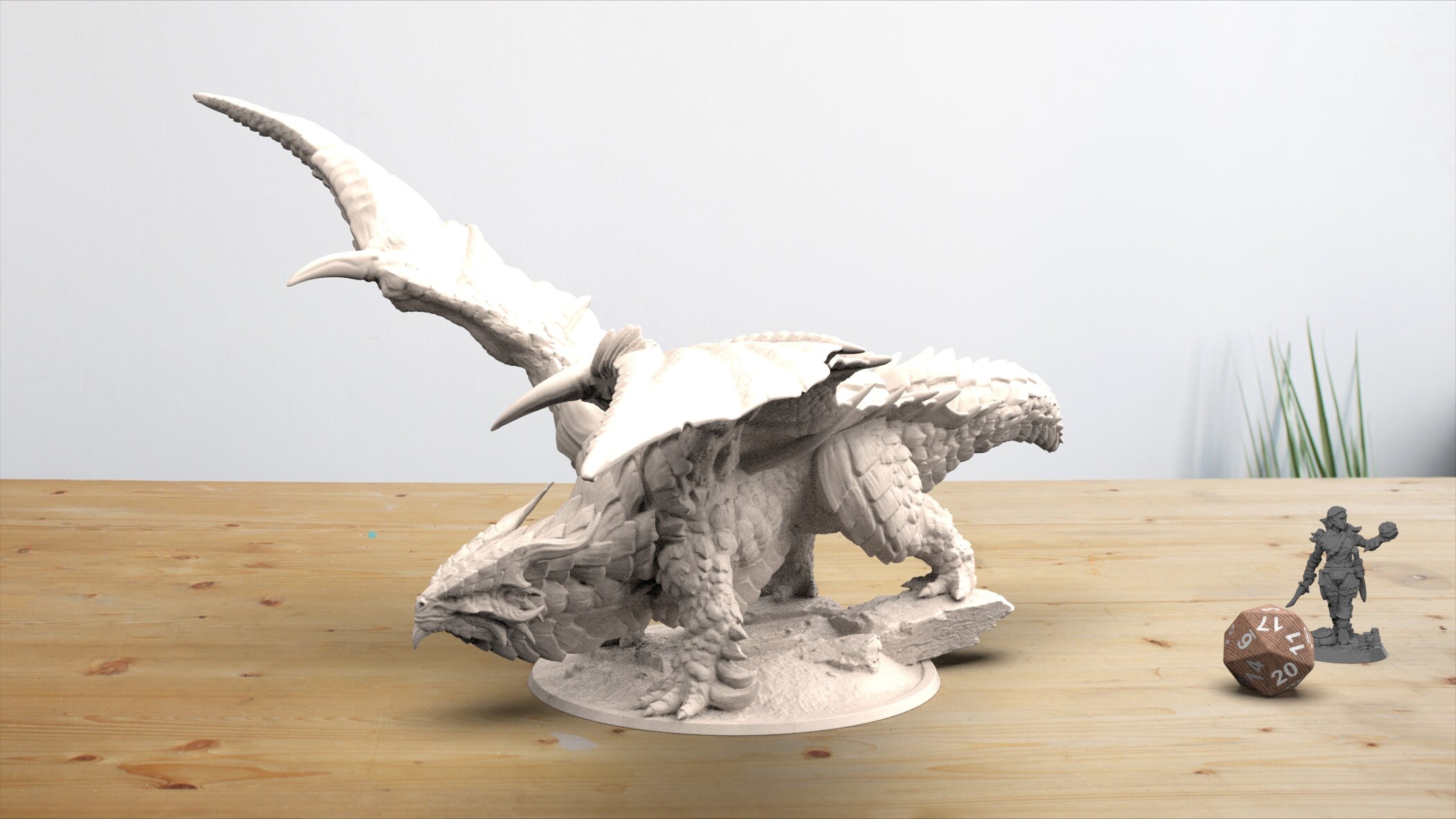 Elder Copper Dragon in Four Sizes 3D Printed Miniature in - Etsy