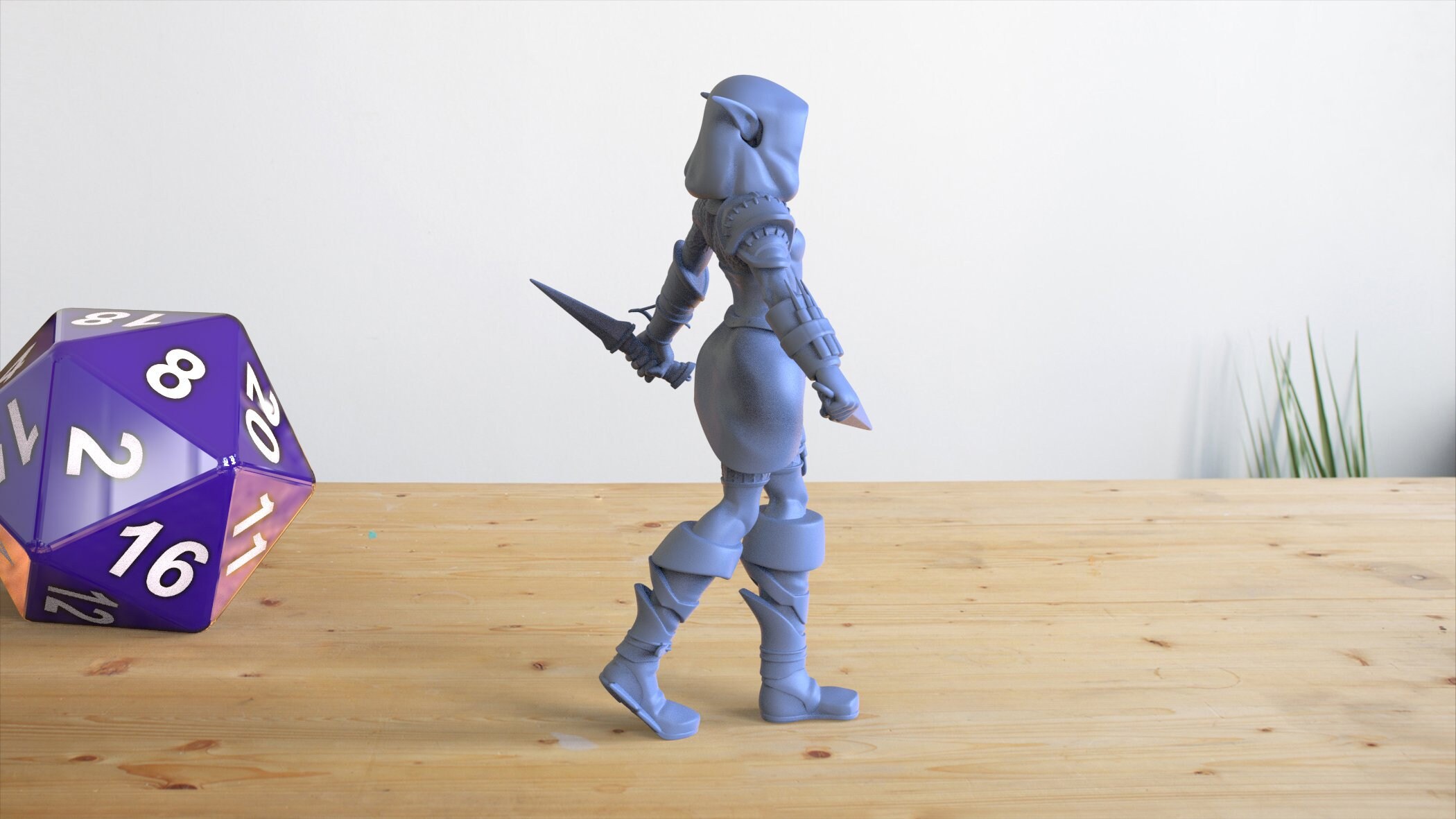 Elf Assassin Female Rogue Miniature for D&D Pathfinder and - Etsy