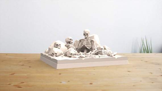Skeletons Terrain Prop Skeleton Piles Hidden Crypt - Etsy