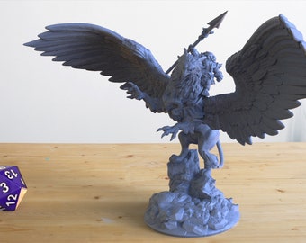 Toys Toys & Games Role Playing Miniatures Dnd Winged griffon beast ...