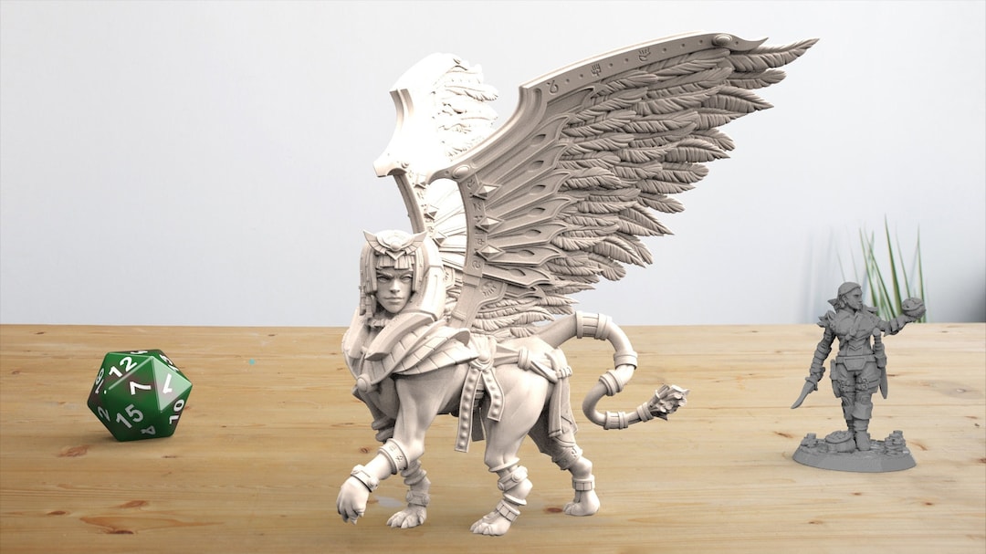 Sphinx Echoes of Life Resin Miniature for Rpg's Dnd - Etsy
