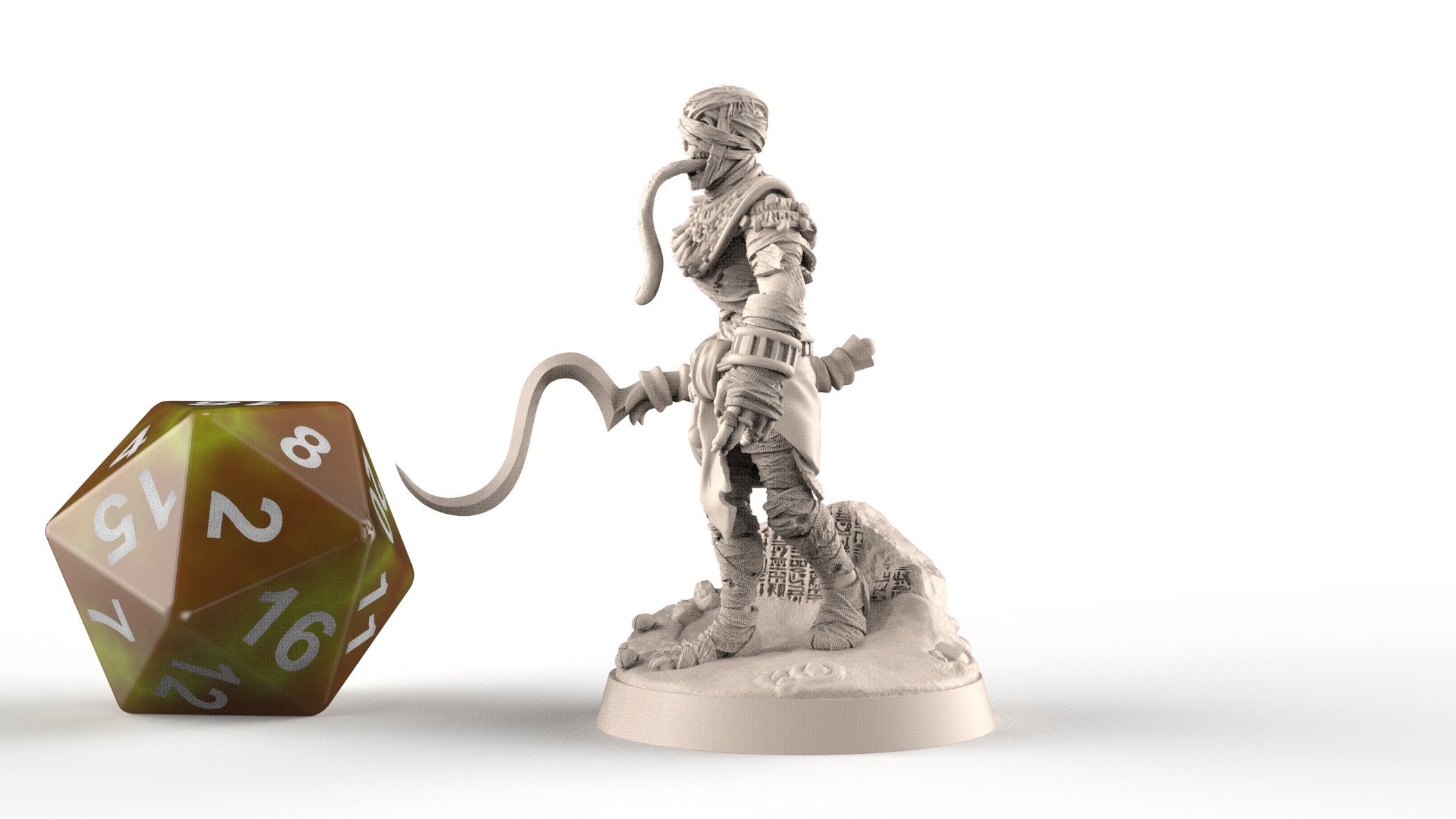 Mummy Pose 1 3D Printed Model for D&D and Other Rpg's - Etsy