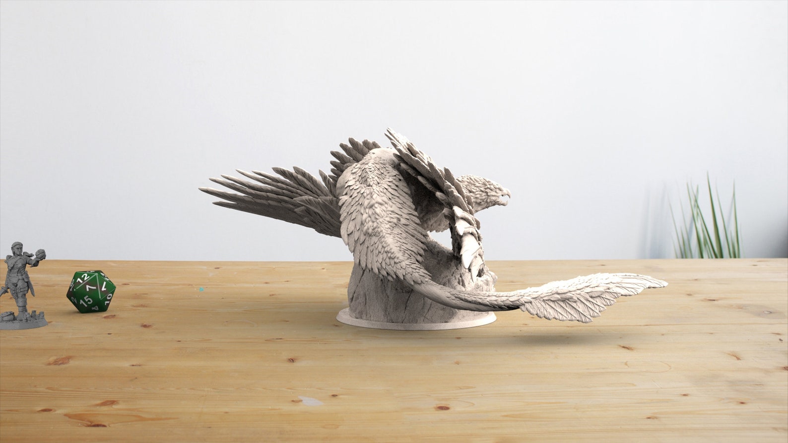 Rukh Female Griffon/gryphon 3D Printed Miniature for D&D, Pathfinder ...