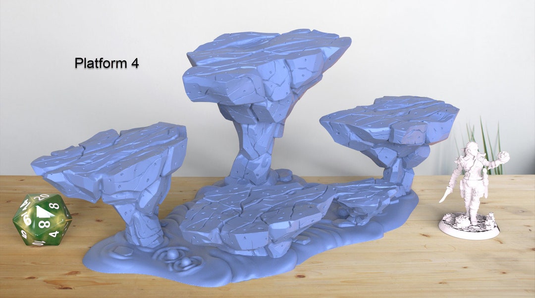 Volcano Platform 4 - Volcano Scenery Terrain Set - Cast N Play Terrain ...