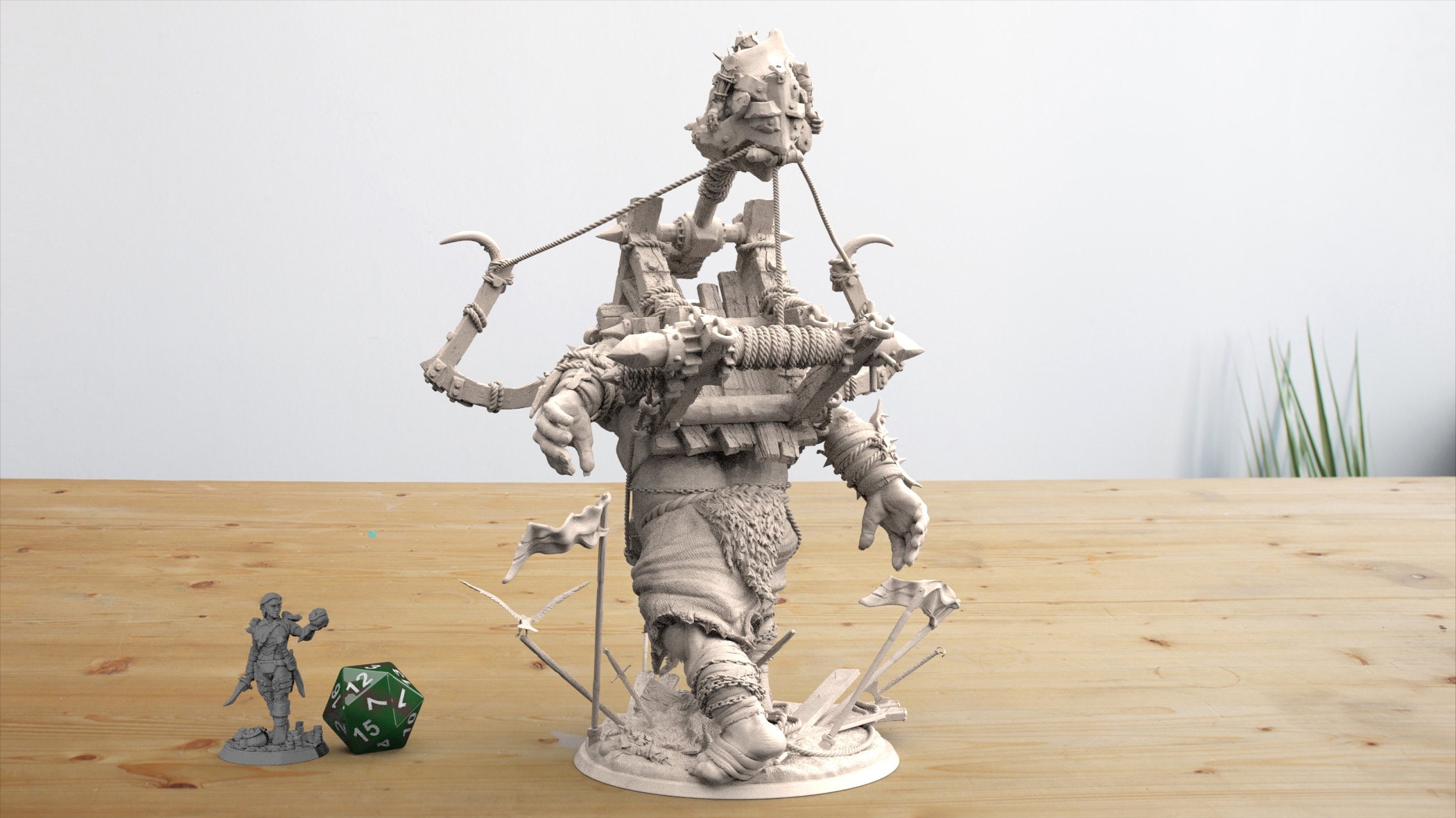 Ogre Siege 3D Printed Miniature for D&D Pathfinder and - Etsy