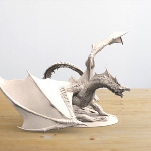 Young Brine Dragon in Four Sizes 3D Printed Miniature in Four Sizes for ...