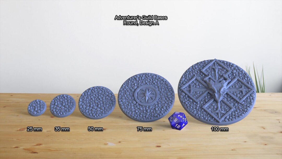 Round Adventurer Bases - Cast N Play Adventurer's Guild Collection - Etsy