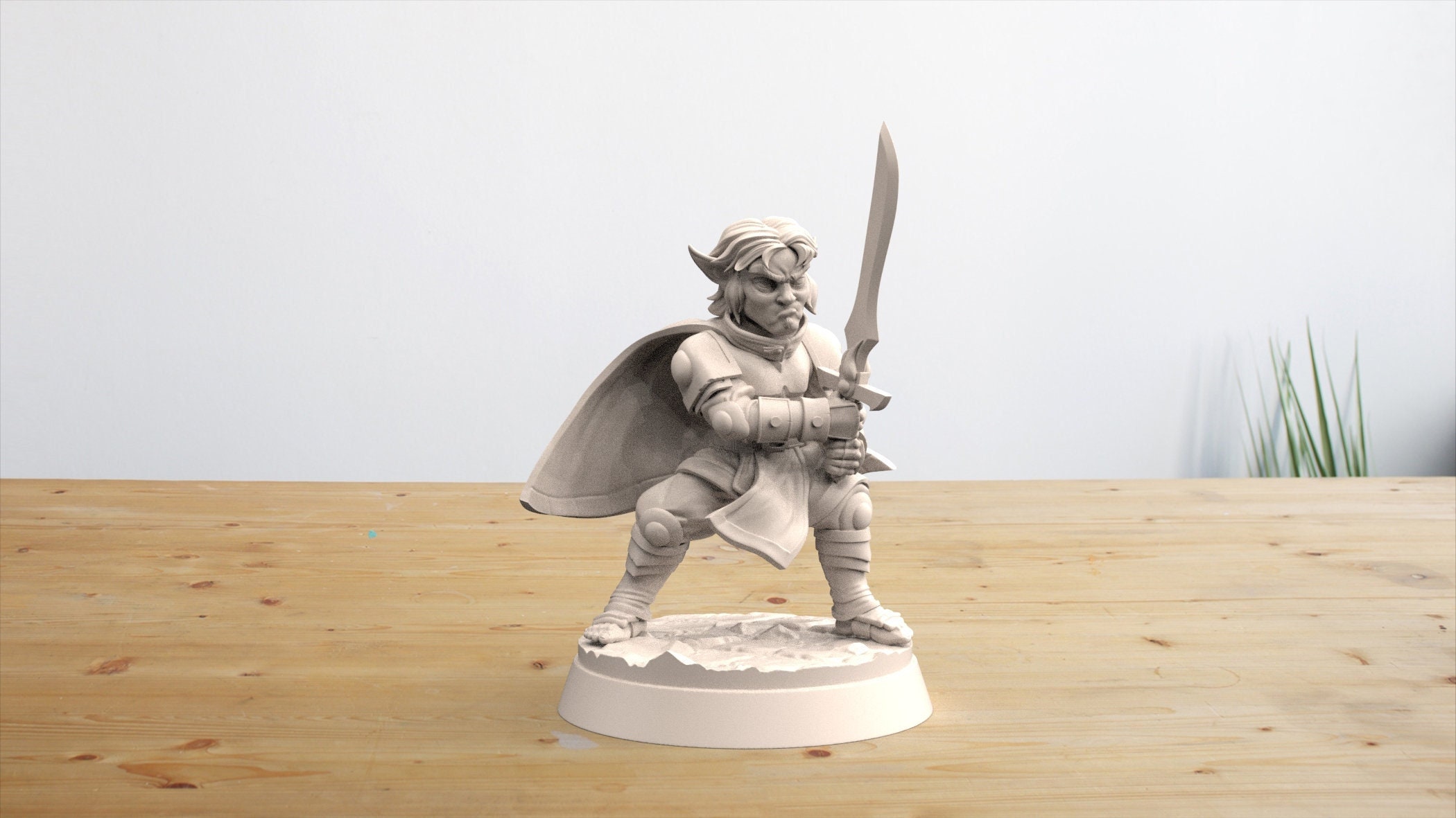 Halfling Fighter Miniature