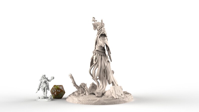 Undead God King 3D Printed in Four Sizes for D&D and Other - Etsy