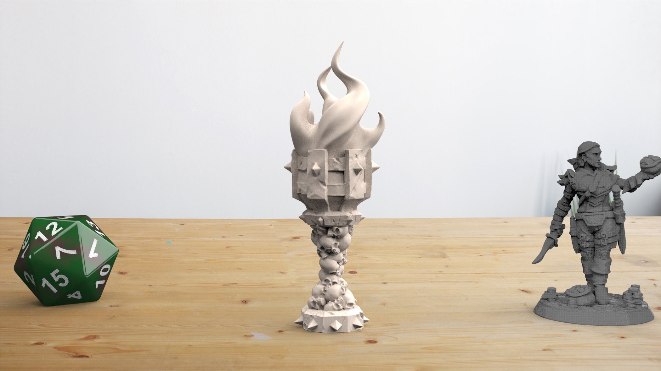 Giant Torch Terrain Prop Crypt Artifacts Hidden Crypt - Etsy