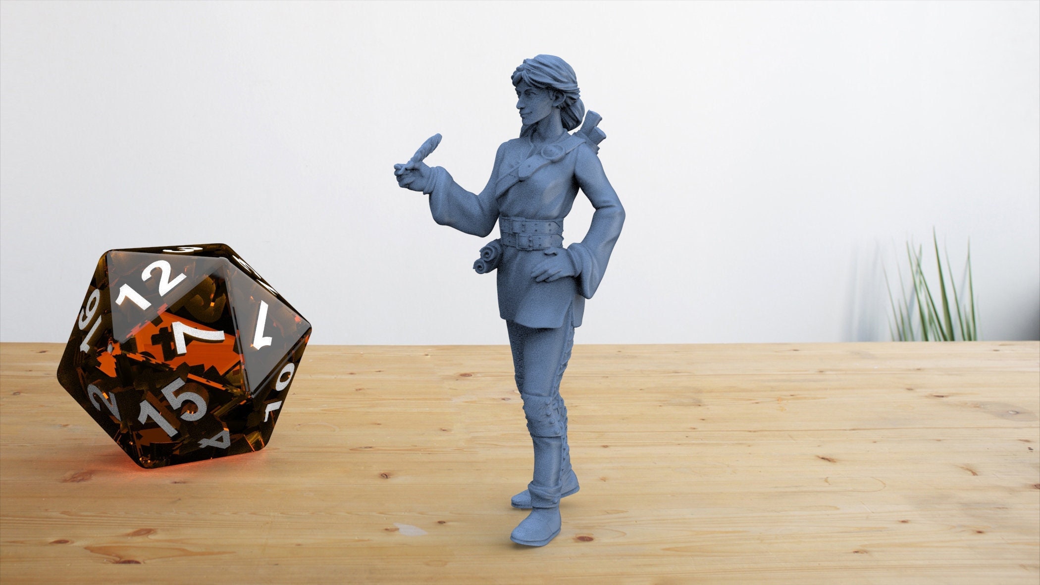 Female Human Wizard Miniature for D&D Pathfinder and Other - Etsy