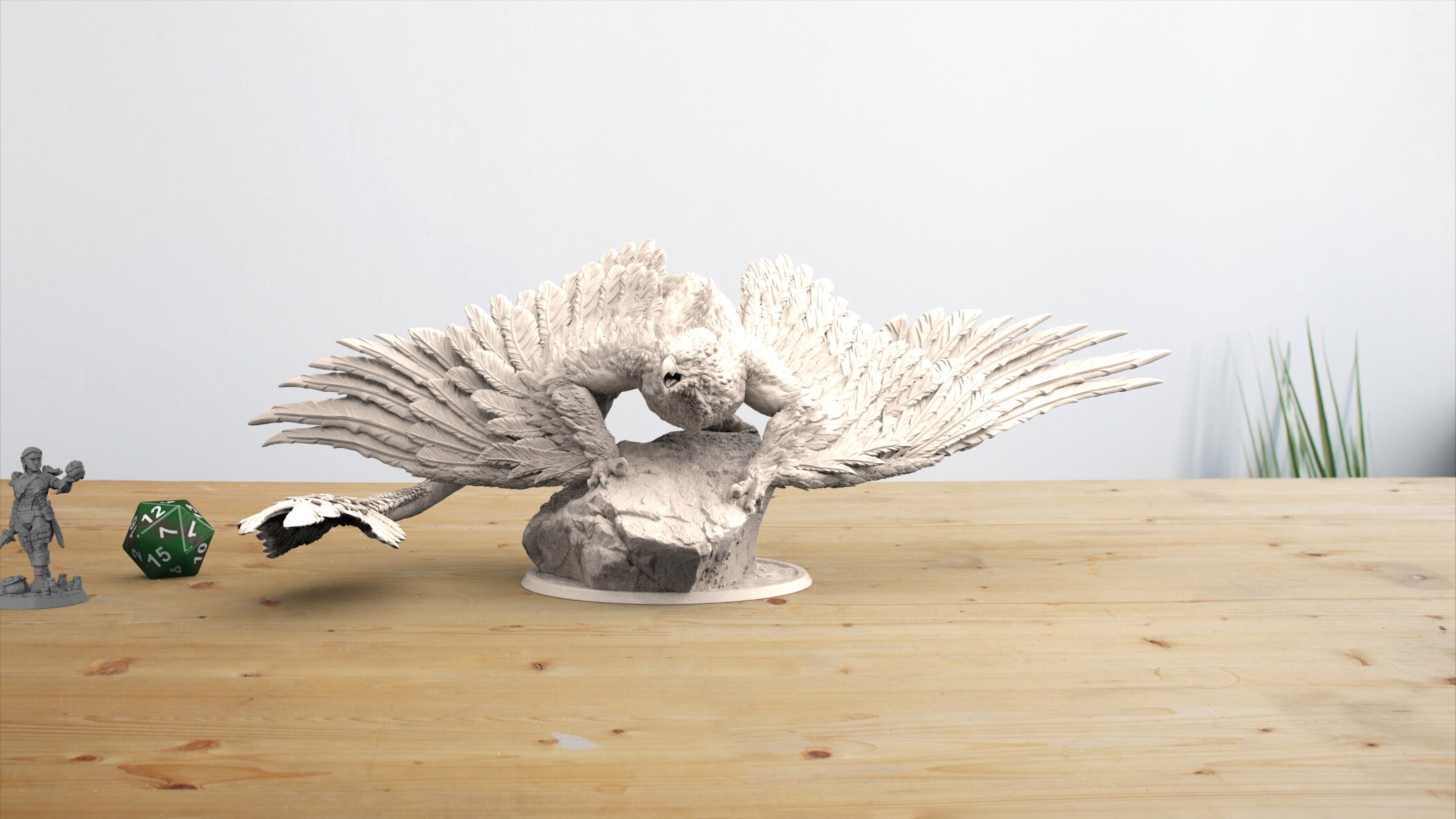 Rukh Female Griffon/gryphon 3D Printed Miniature for D&D - Etsy