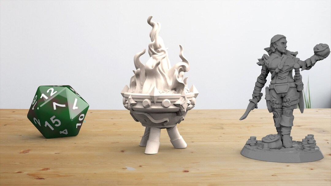 Brazier - Terrain Prop - the Forgotten Maze - Resin Miniature for Rpg's ...