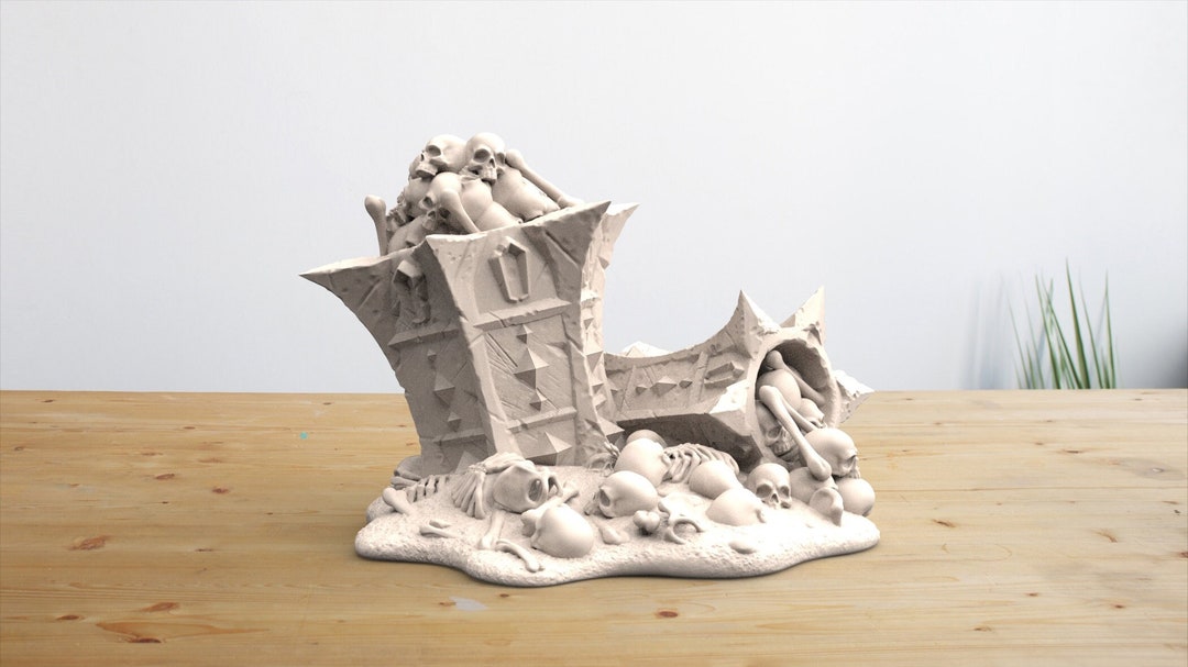 Skull Cups - Terrain Prop - Skeleton Piles - Hidden Crypt - Resin ...