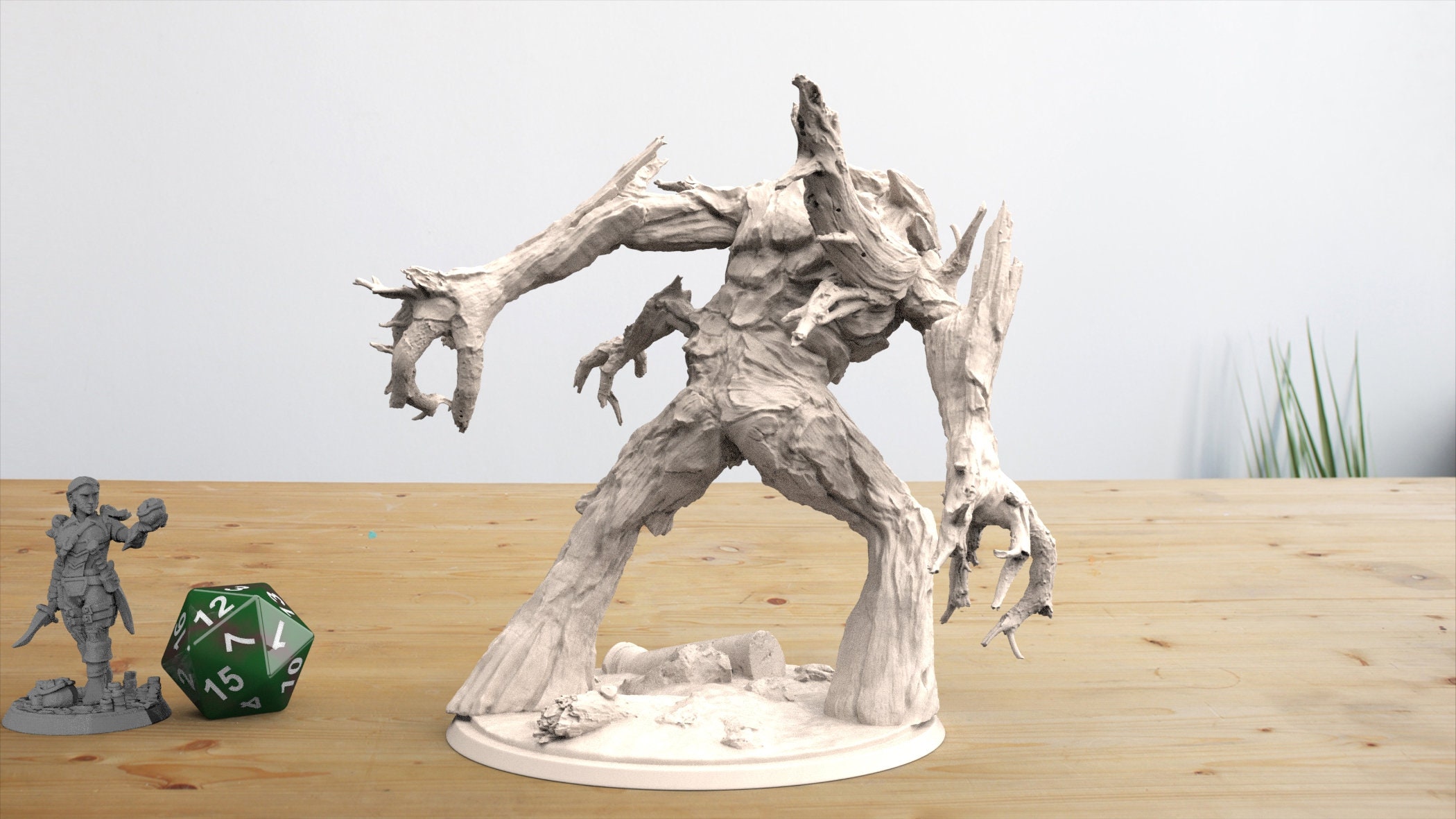Treant Soldier 3D Printed Miniature for D&D Pathfinder and - Etsy