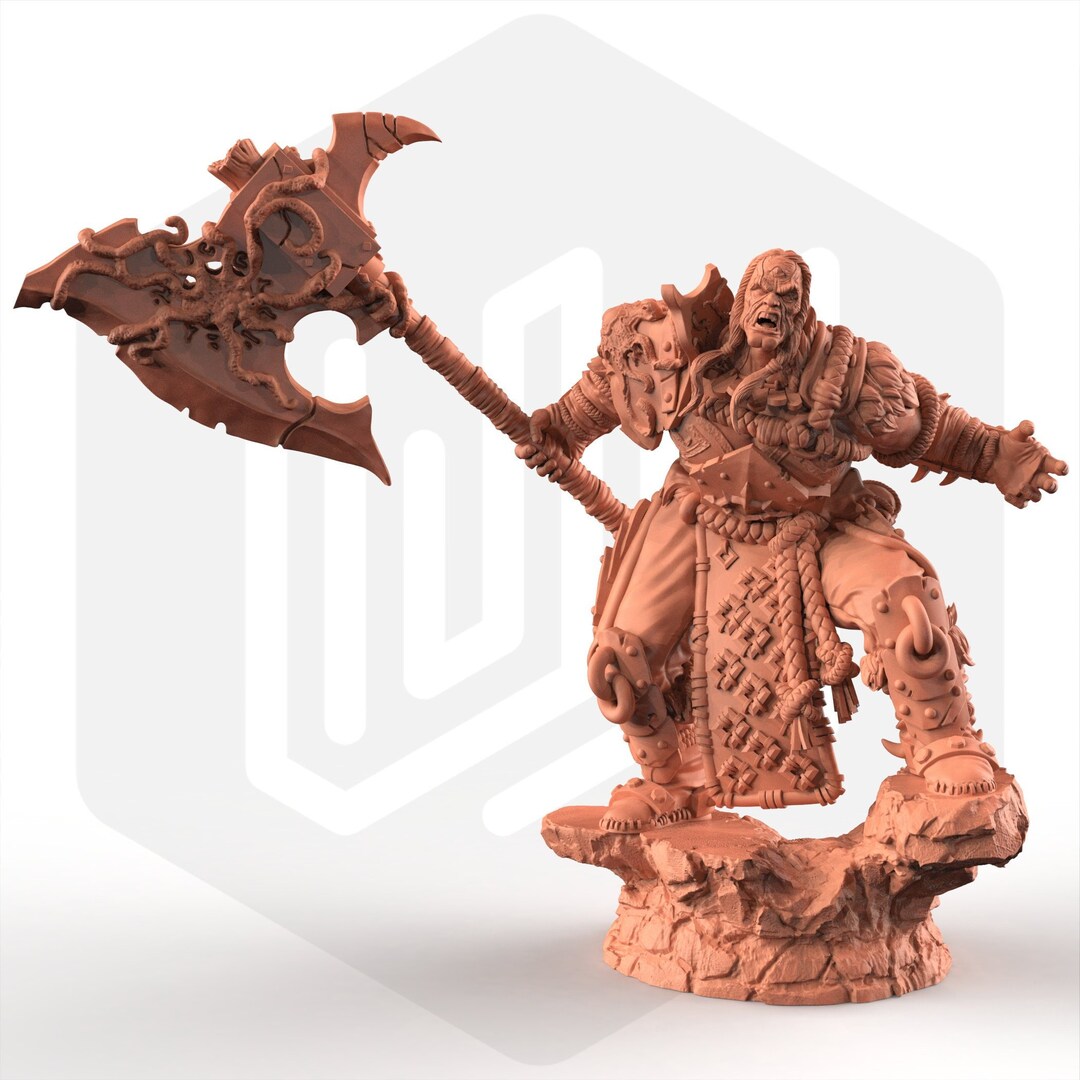 Yngvar the Exile - Human Barbarian Nord in 28 or 32mm Scale - 3D ...