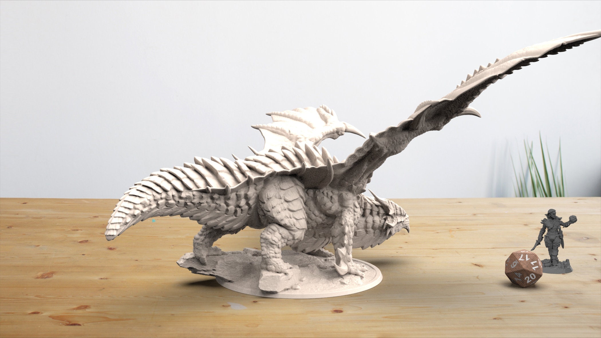 Elder Copper Dragon in Four Sizes 3D Printed Miniature in - Etsy