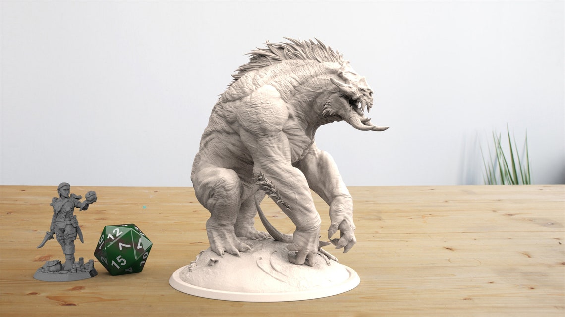 Balgura Sitting 3D Printed Miniature for D&D Pathfinder - Etsy