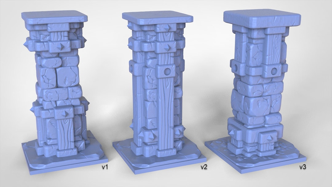 Props - Columns - Dungeon Lab - Modular Dungeon Terrain System - D&D ...