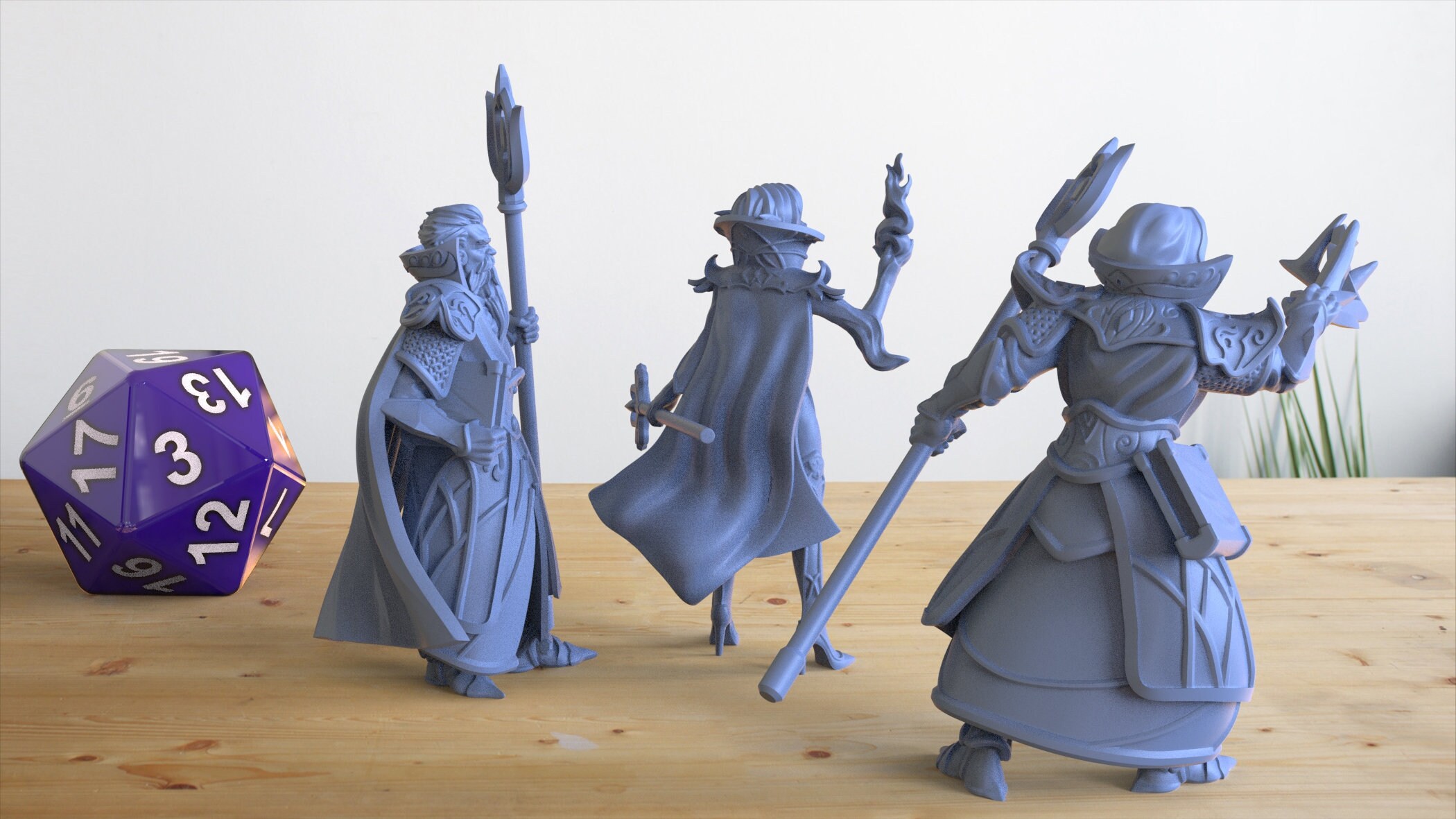 High Elf War Wizards Three High Elf Magic Users Figures - Etsy
