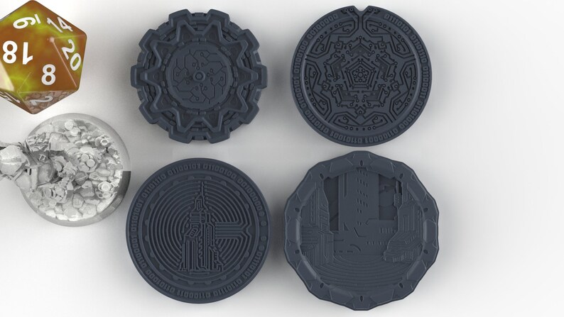 Sci-fi Coins Life-sized Prop for Cosplay Larping and RPG - Etsy