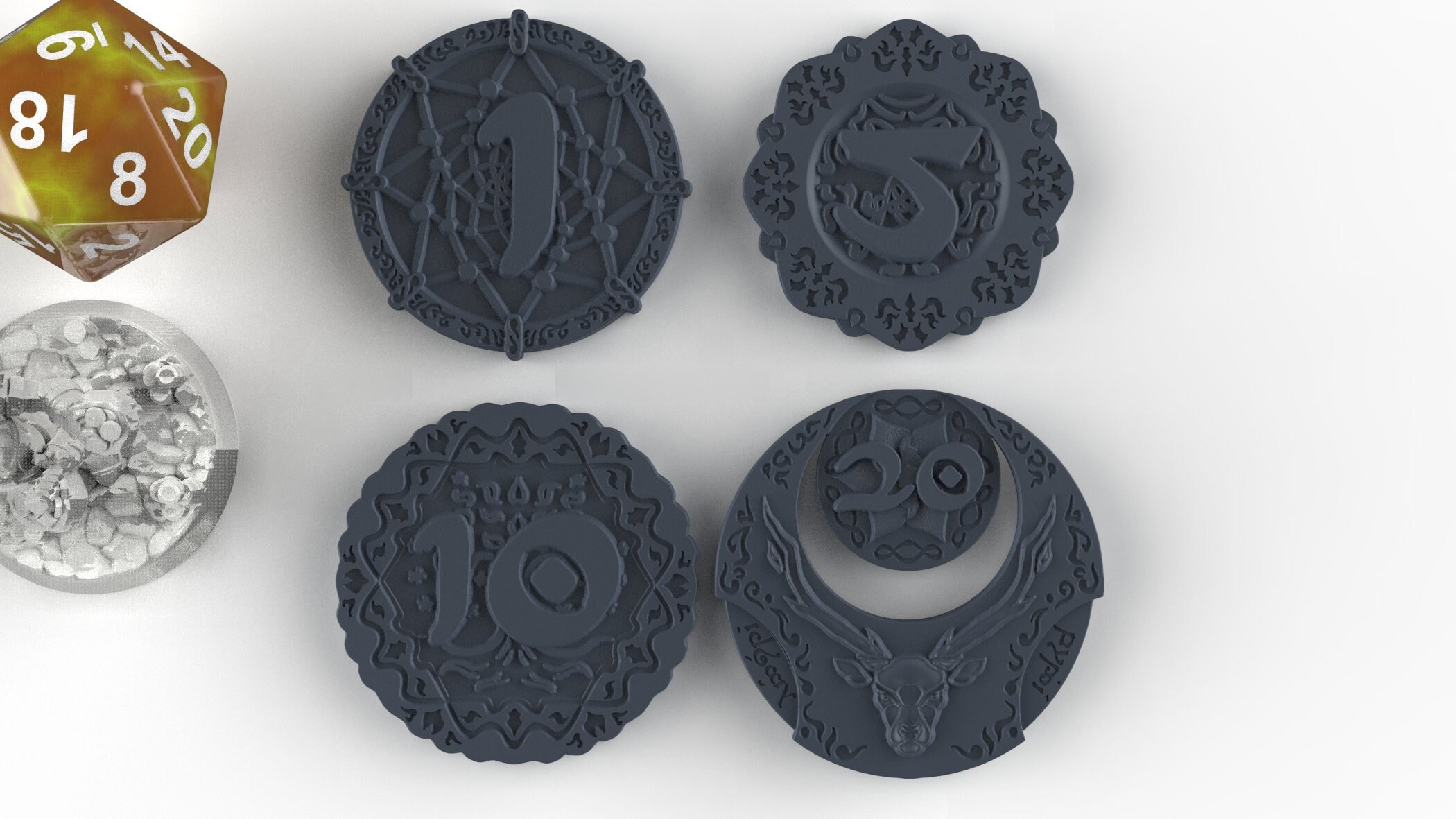 Elven Coins Life-sized Prop for Cosplay Larping and RPG - Etsy