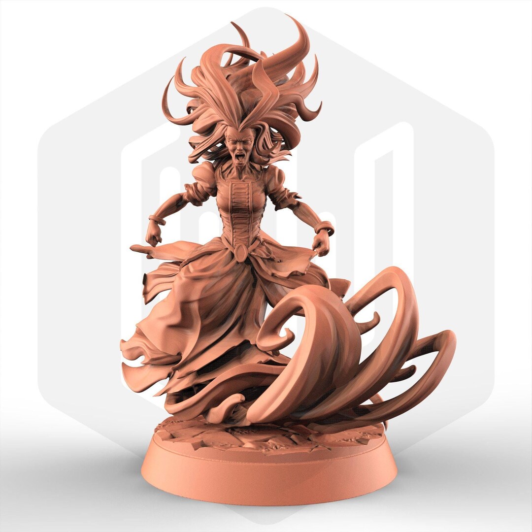 Banshee 28 or 32mm Scale Monster Miniature Figures for D&D, Pathfinder ...
