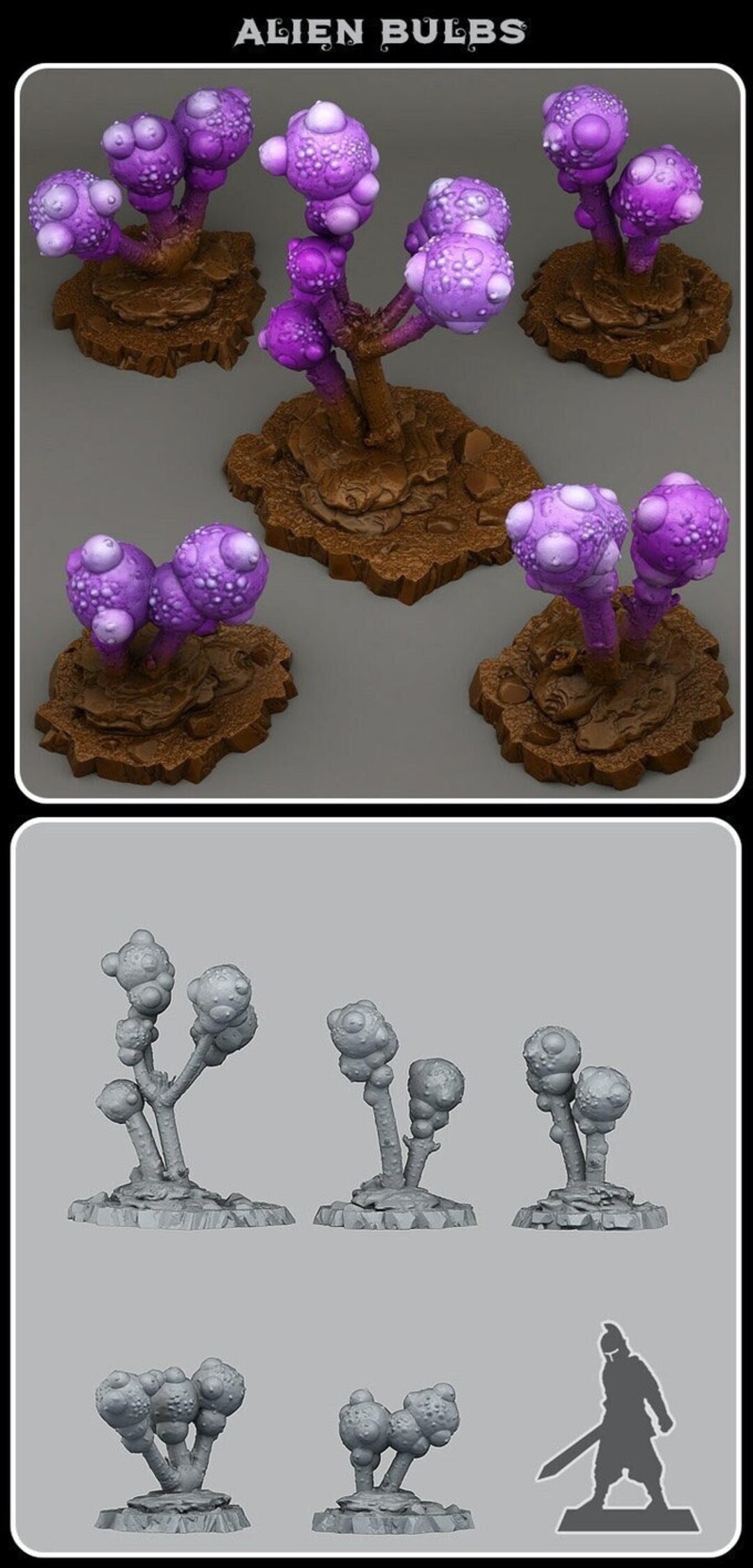 Alien Bulbs - Fantastic Plants & Rocks, Volume 2 - Resin Printed Gaming ...