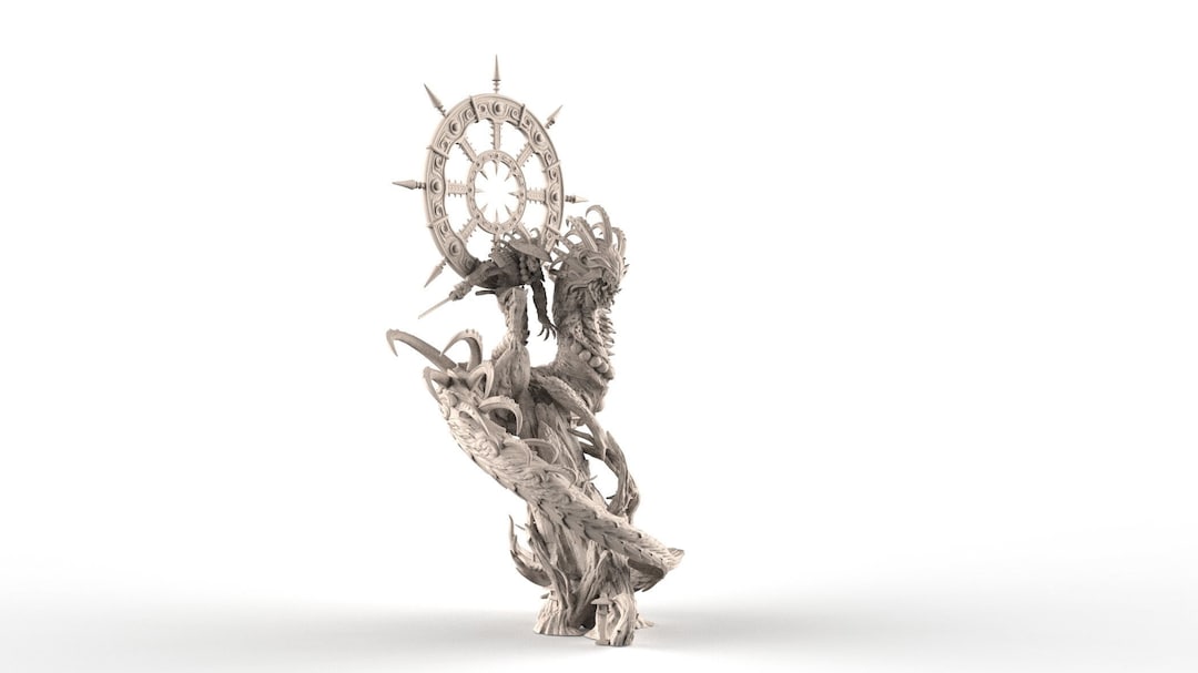 Flawed Mimic Dragon With Optional Rider - 3D Printed Miniature in Three ...