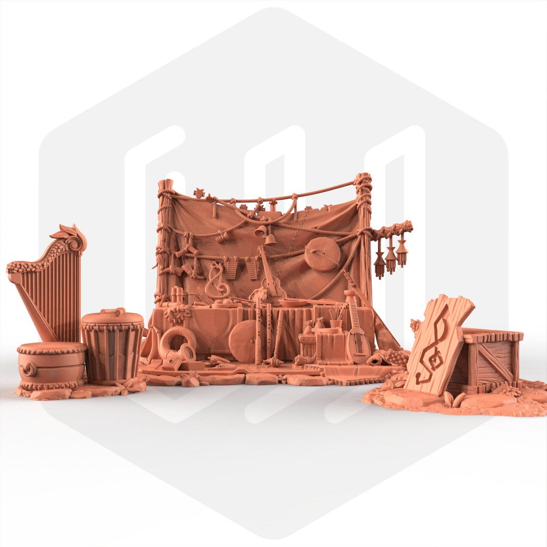 Music Stand - Medieval Market Terrain Suitable for 28 and 32mm ...