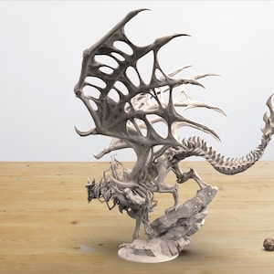 Mounted Undead Dragon in Four Sizes - 3D Printed Miniature in Four ...