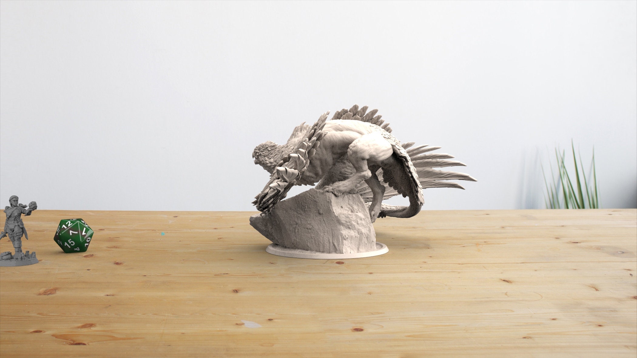 Rukh Female Griffon/gryphon 3D Printed Miniature for D&D - Etsy