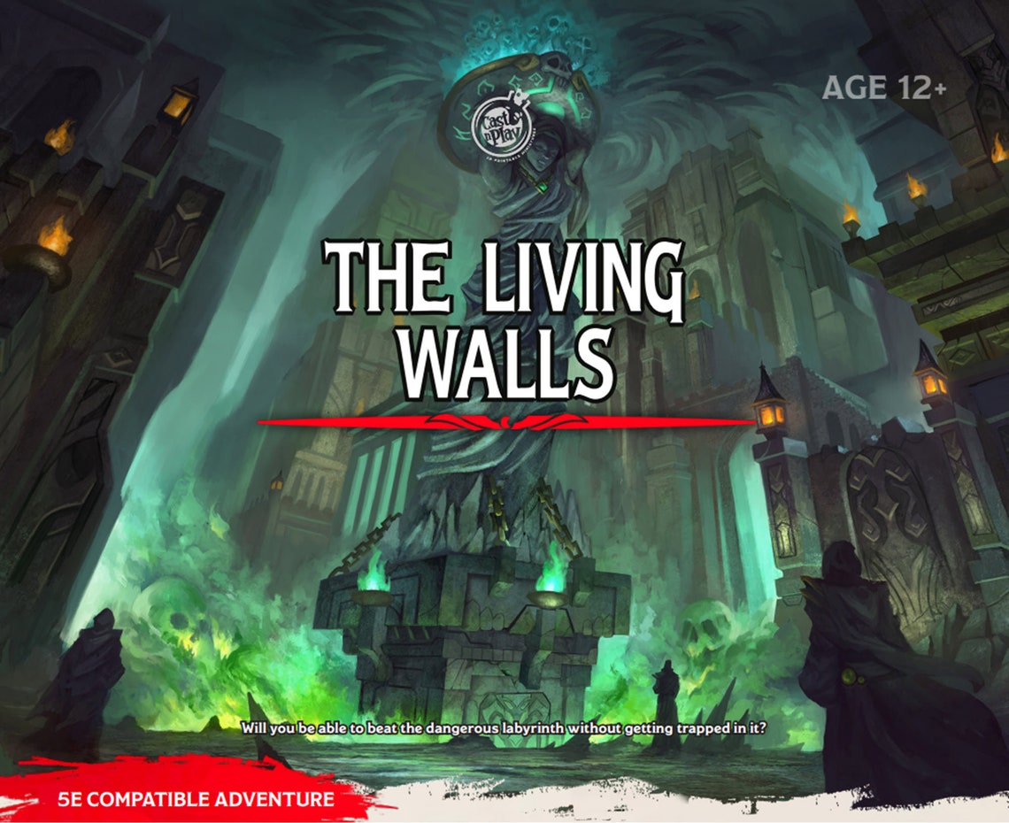 The Living Walls 5e Adventure with all Props Terrrain and - Etsy México