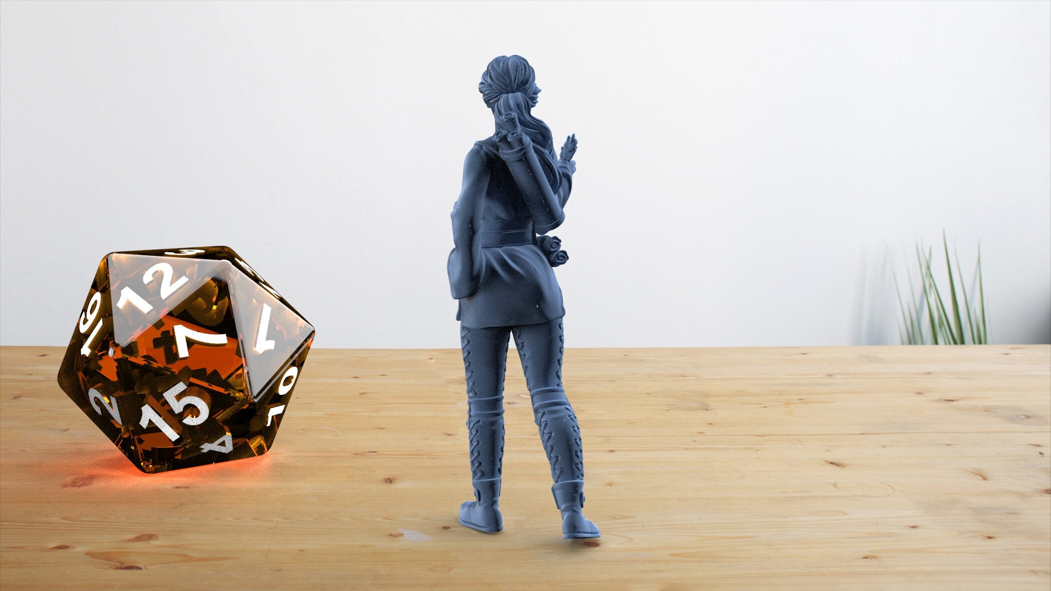 Female Human Wizard Miniature for D&D Pathfinder and Other - Etsy