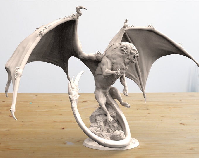 Balgura Roaring 3D Printed Miniature for D&D Pathfinder - Etsy