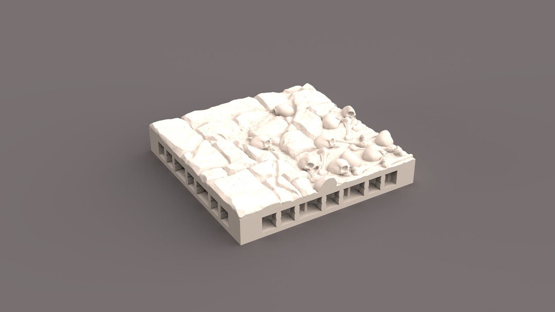 Floor Tile L - Crypt Floor Tiles - Hidden Crypt - Cast N Play ...