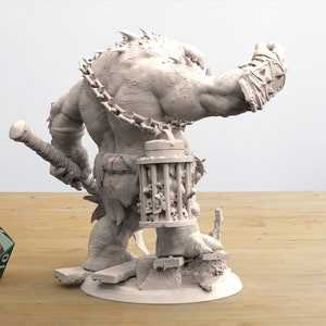 Infernum Cyclops Standing - With Giant Mace - 3D Printed Miniature for ...