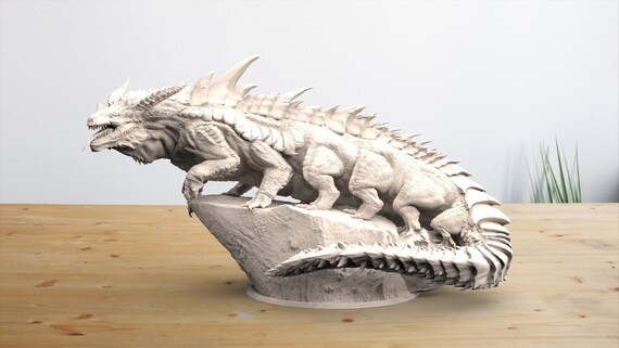 Elder Behir 3D Printed Miniature for D&D Pathfinder and - Etsy