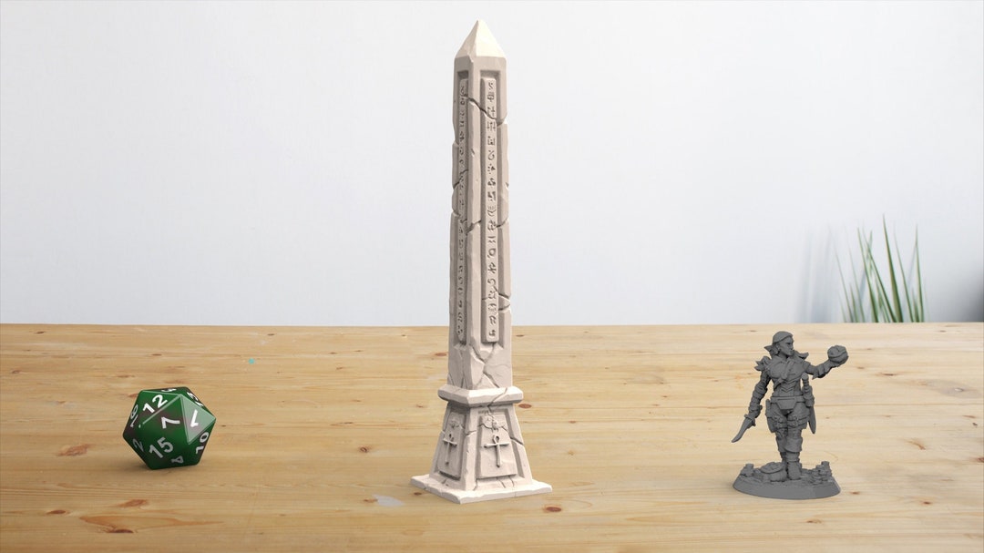 Obelisk Terrain Prop Echoes of Life Resin Miniature for Rpg's, Dnd ...