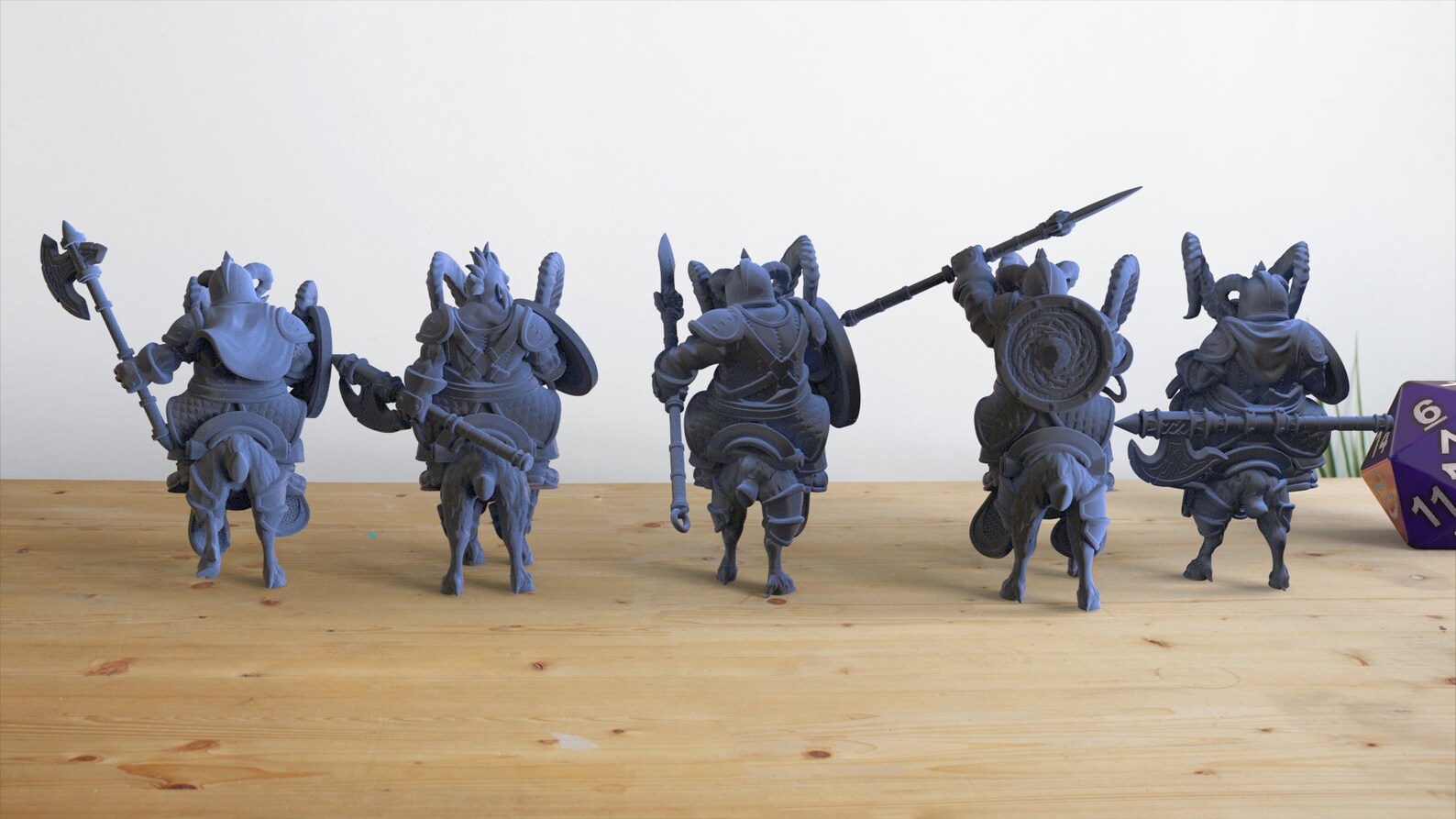 Dwarf Goat Riders Five Dwarf Fighters Mounted on Goats - Etsy